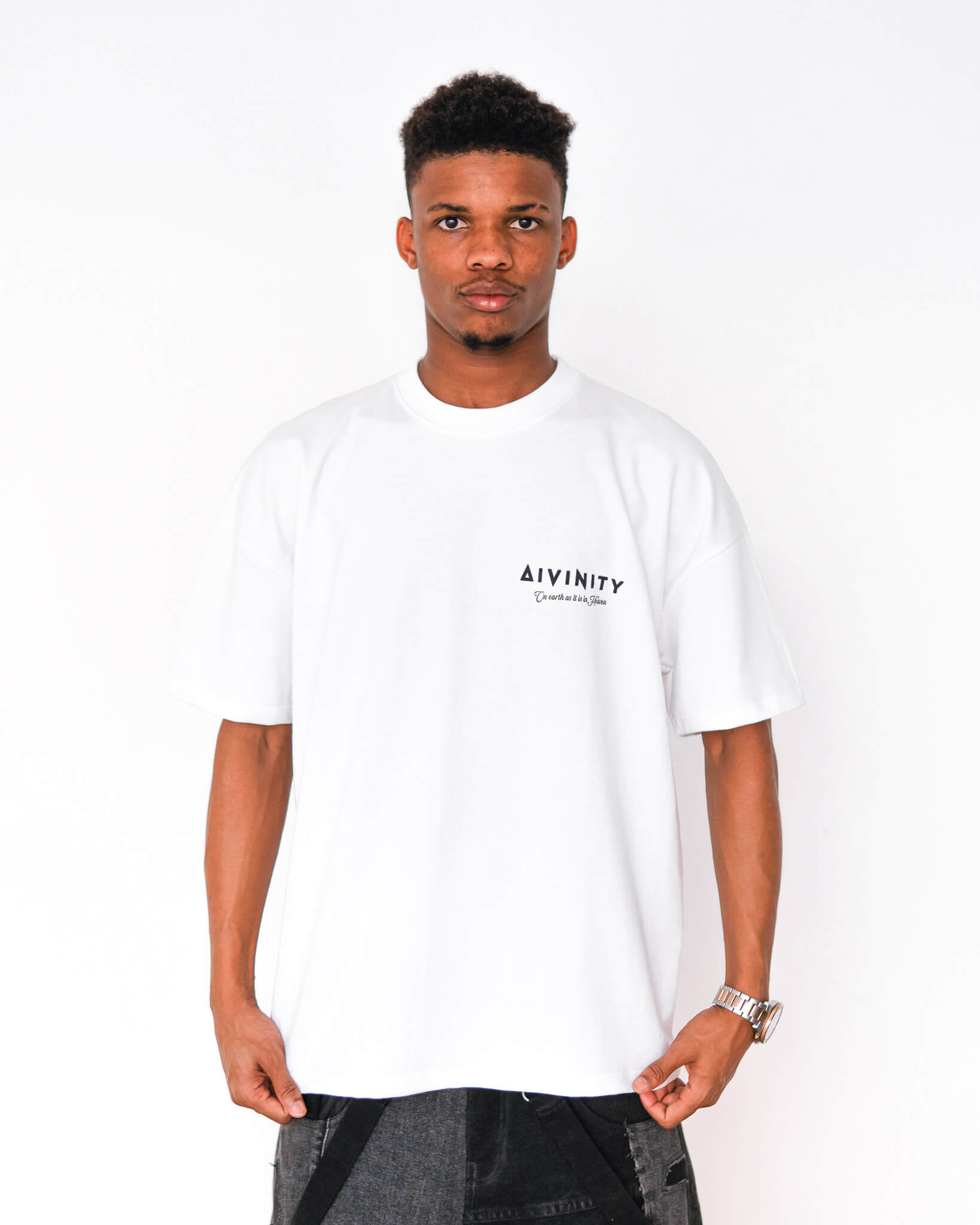 Divinity Classic Puff Print T-Shirt White – Divinity Clothing